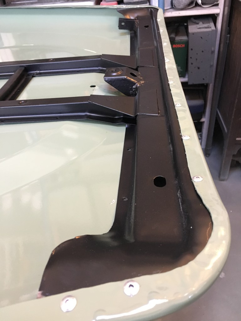 Bonnet #2: Frame fitment & installation – Little Green Landy