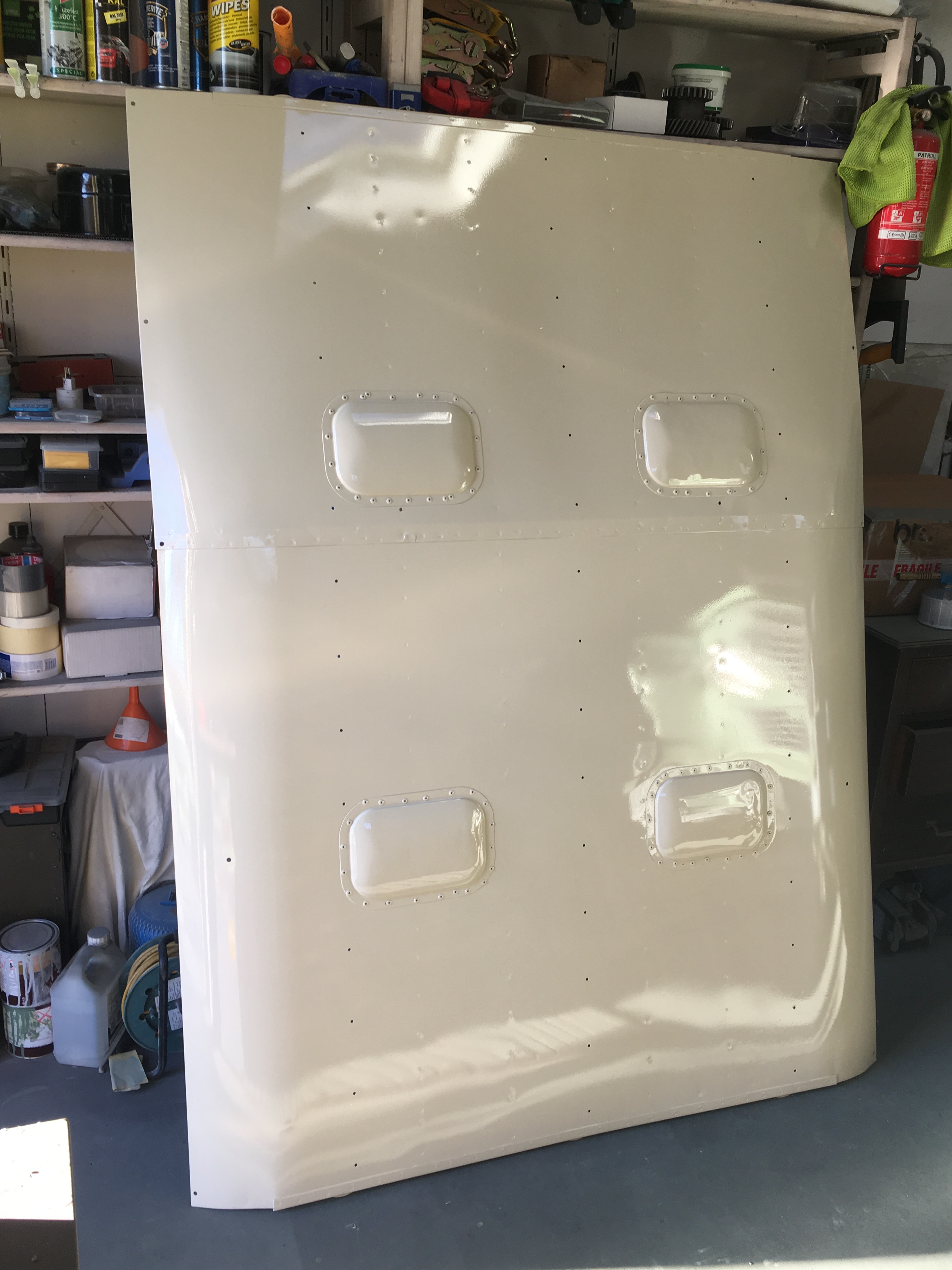 Roof #5: Fitting the sun sheet – Little Green Landy